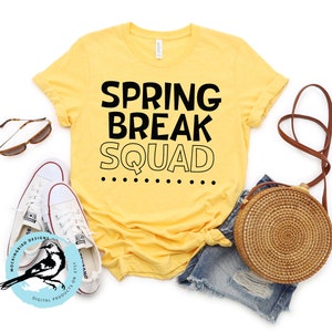Spring Break SVG, Spring Break Squad Svg, Spring Break Crew, Vacation ...