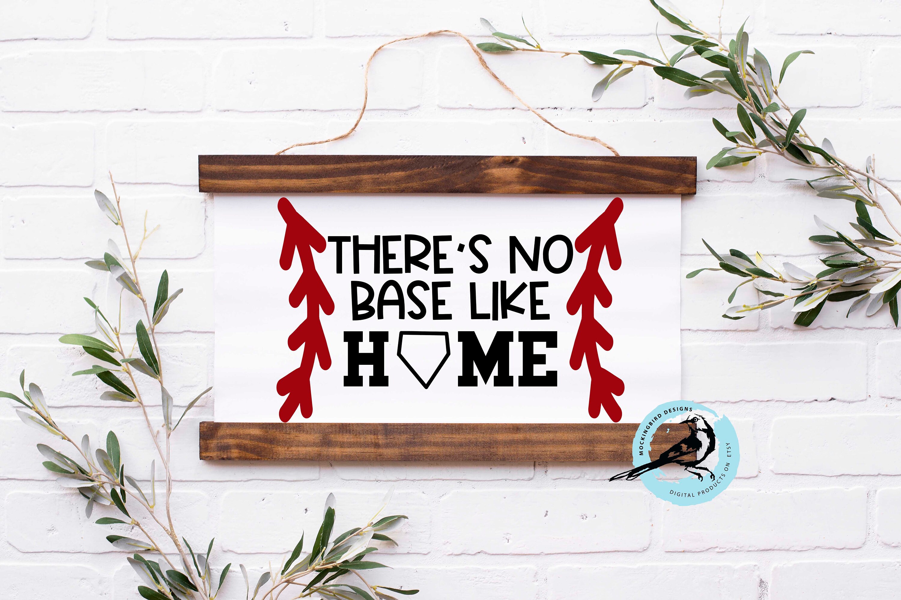 Digital There's No Base Like Home svg Welcome svg Door | Etsy