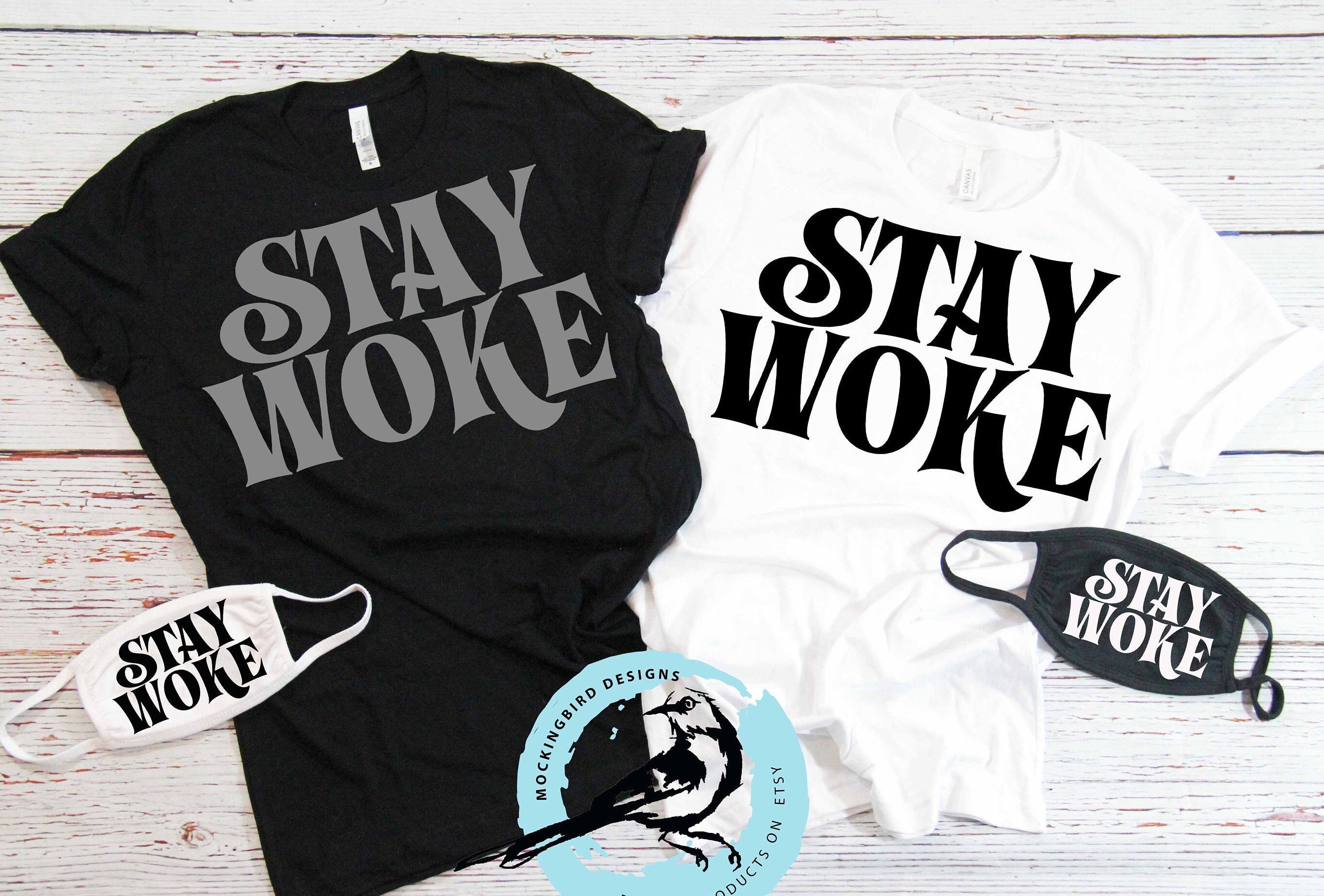 Digital Stay Woke SVG Design woke svg social justice shirt | Etsy