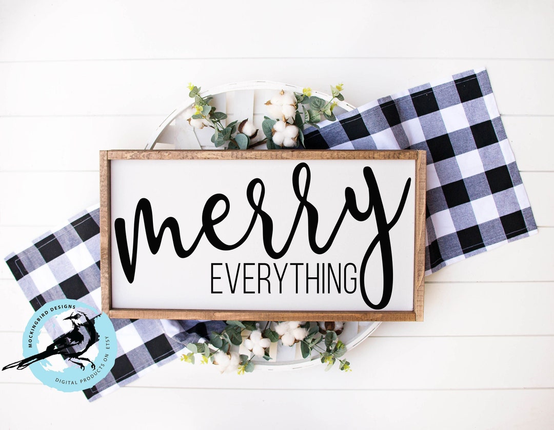 Christmas Svg, Merry Everything Svg, Christmas Doormat Svg, Christmas ...
