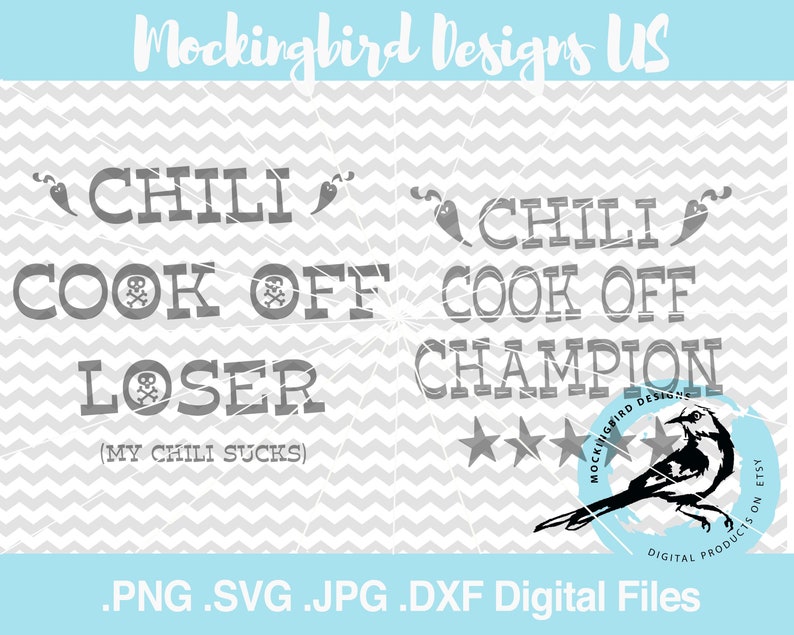 Chili Svg, Chili Cook off Winner and Chili Cook off Loser Svg Bundle- 2 ...