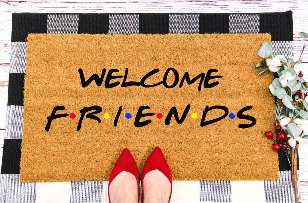 Digital Download Welcome Friends Door Mat Svg, Friends Sitcom Doormat ...