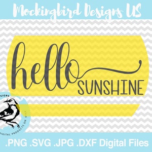 Digital Hello Sunshine Svg, Welcome Svg, Door Round Svg, Sunshine Svg ...