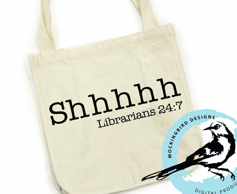 Digital SHHHH Librarians 24:7 SVG Dxf Png File Shh | Etsy