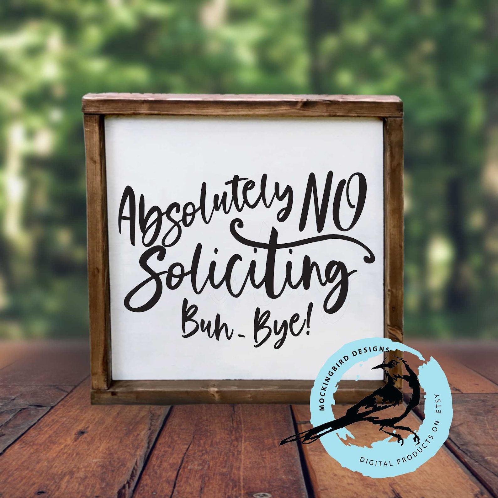 Digital Absolutely No Soliciting Svg, Welcome Svg, Door Round Svg, No ...