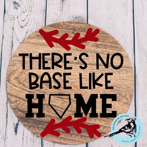 Digital There's No Base Like Home Svg, Welcome Svg, Door Round Svg ...