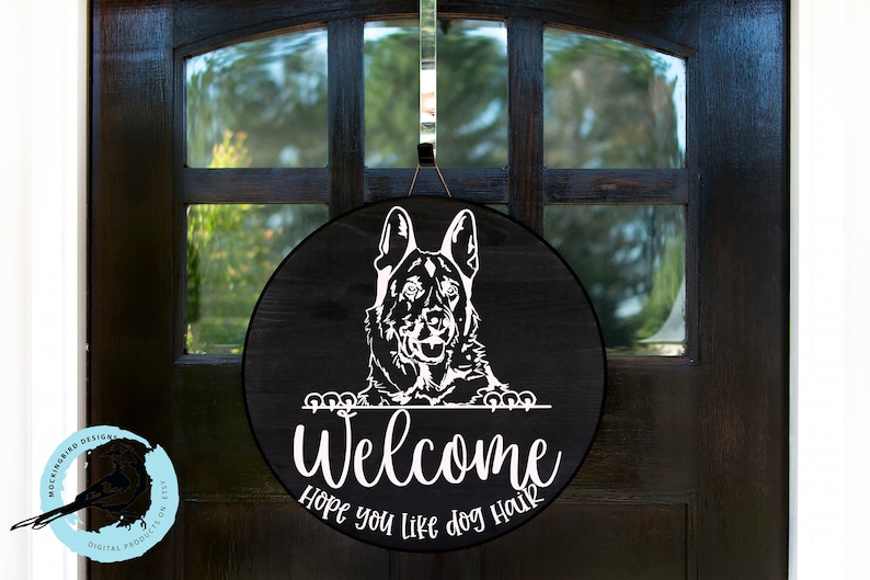 German Shepherd Svg German Shepherd Welcome Svg Dog Hair - Etsy