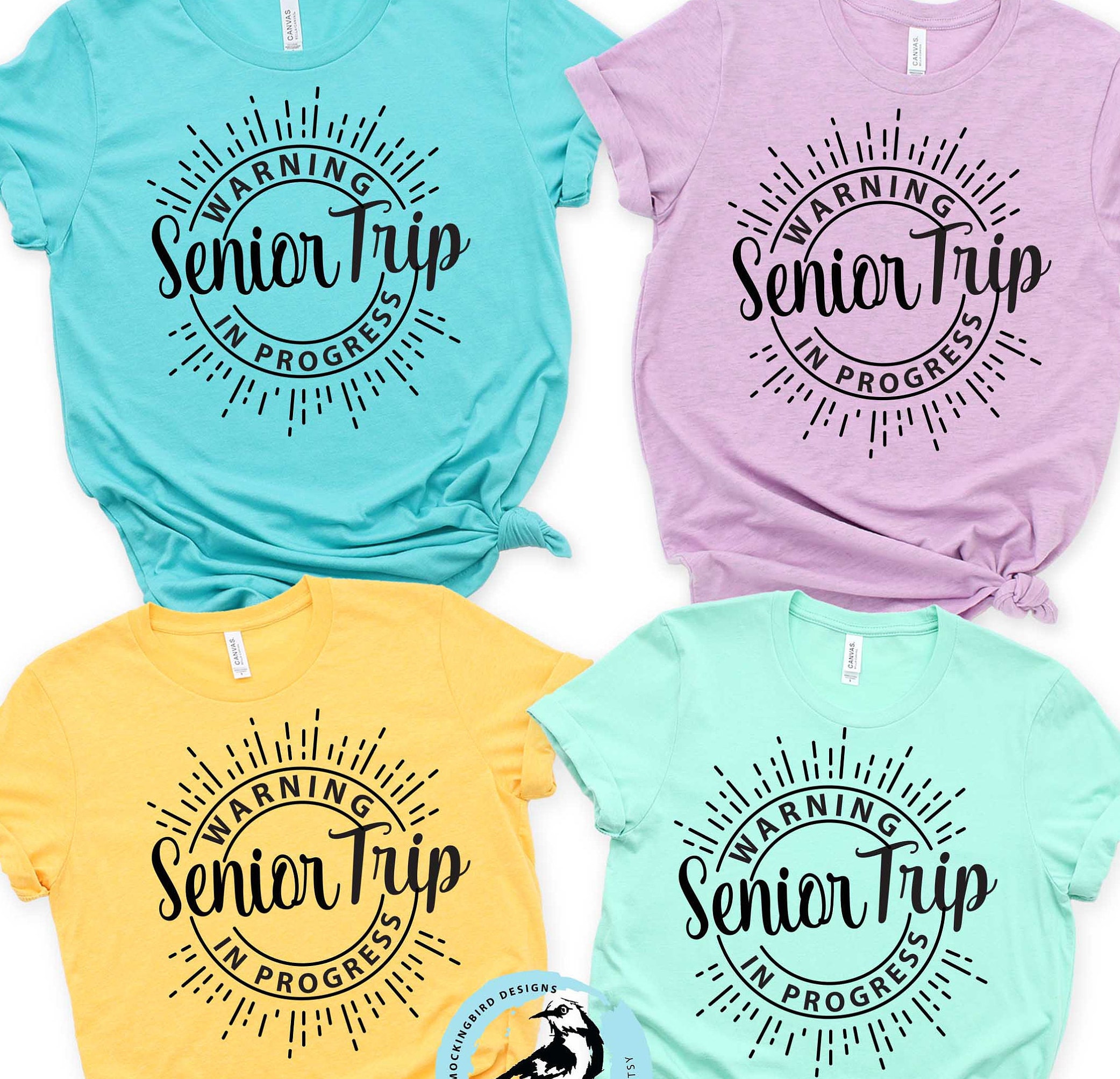 Digital Senior Trip Svg Warning Senior Trip in Progress SVG - Etsy