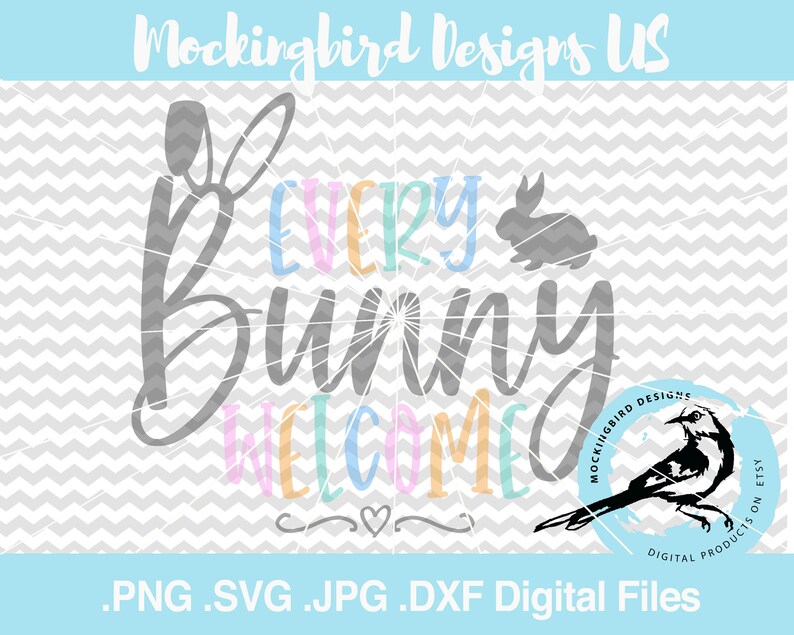Spring Svg Every Bunny Welcome Svg Easter Svg Farmhouse - Etsy