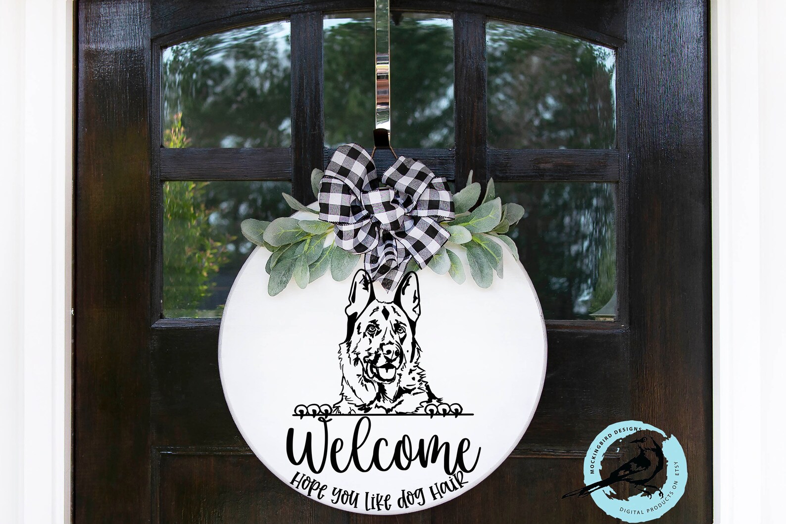 German Shepherd Svg German Shepherd Welcome Svg Dog Hair | Etsy