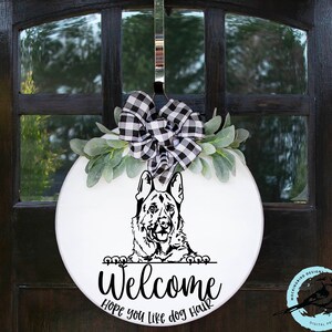 German Shepherd Svg, German Shepherd Welcome Svg, Dog Hair Svg, Door ...