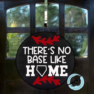 Digital There's No Base Like Home Svg, Welcome Svg, Door Round Svg ...