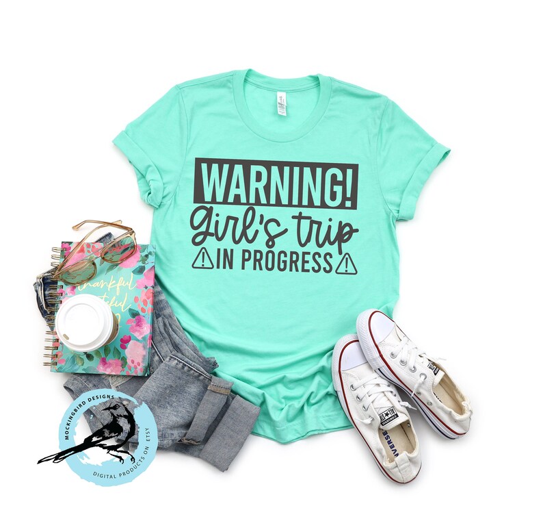 Girlfriend Svg Warning Girl's Trip in Progress SVG - Etsy