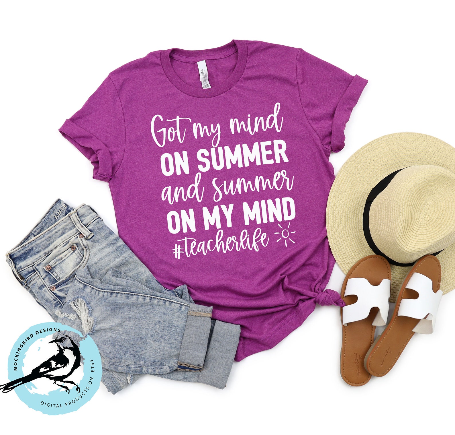 Teacher Svg Mind on Summer Svg Summer on My Mind Svg Summer - Etsy