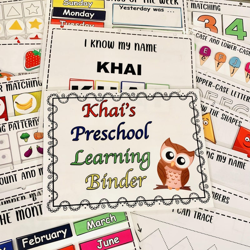 Preschool Learning Binder - Etsy