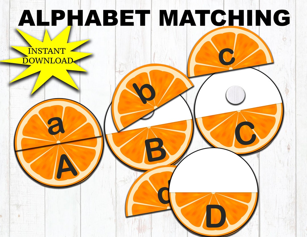 Uppercase and Lowercase Alphabet Puzzle Printable Upper and Lower Case ...