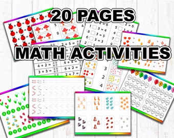 Toys & Games Learning & School Toddler Learning Math Book Printable ...