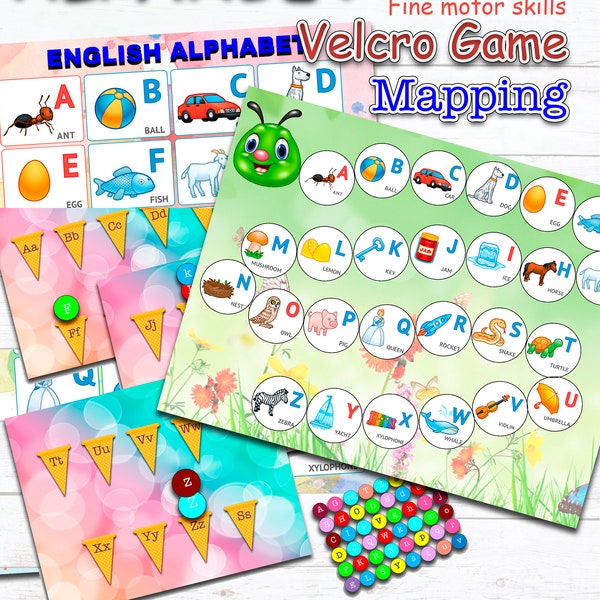 Velcro Alphabet - Etsy