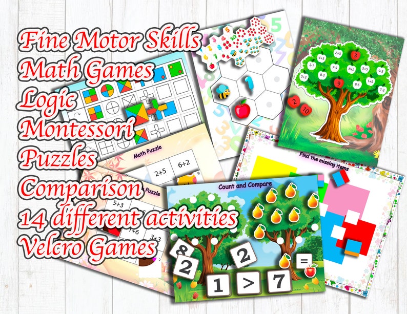 Toys & Games Learning & School Toddler Learning Math Book Printable ...