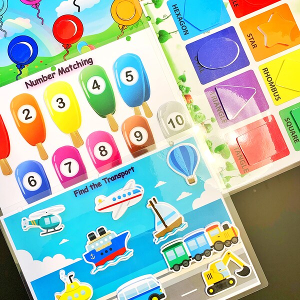 Printable Velcro Learning Activities - Etsy