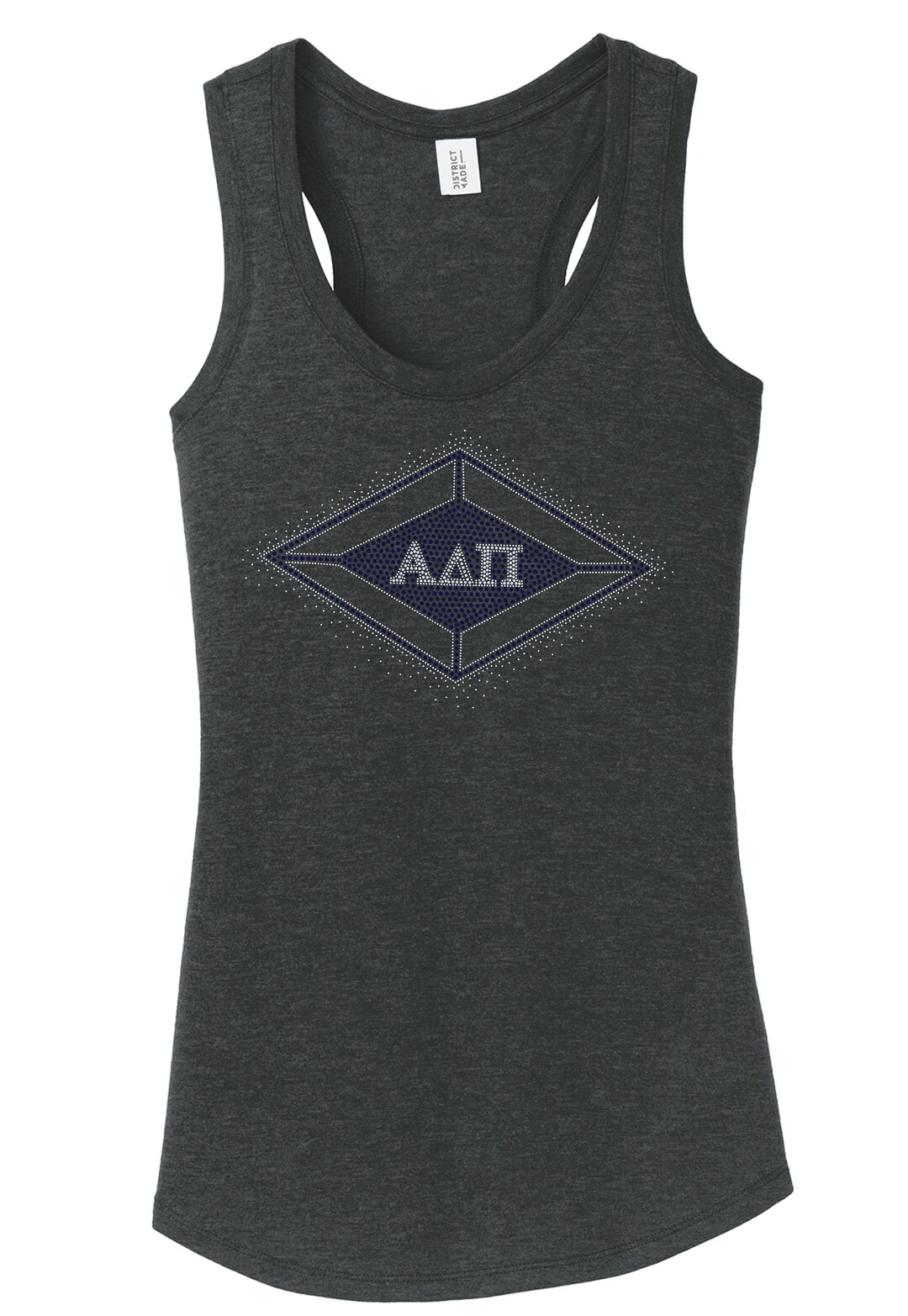 ADP Alpha Delta Pi Diamond con Sparkle Racer-back Tank - Etsy España