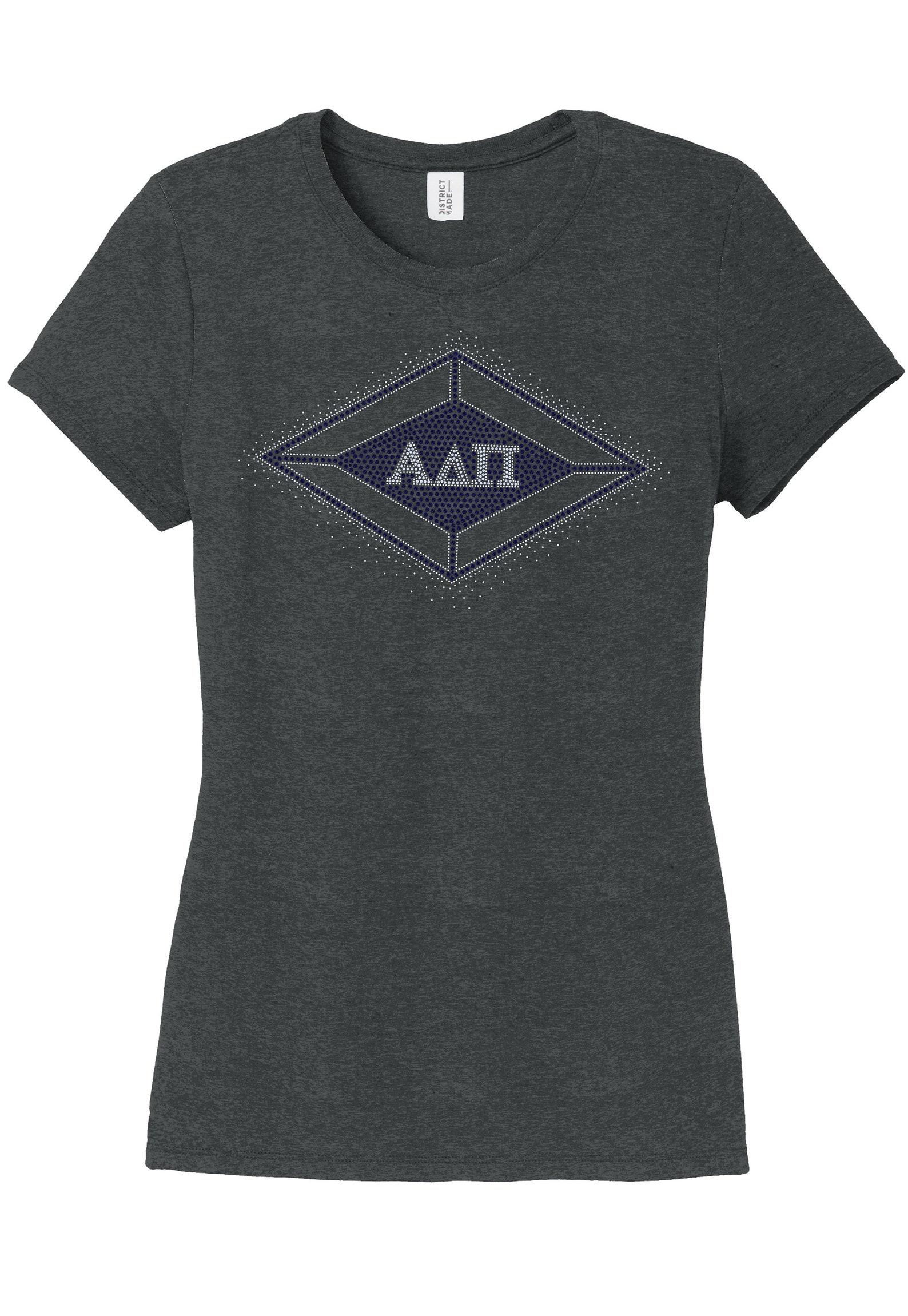 ADP Alpha Delta Pi Diamond With Sparkle Ladies T-shirt - Etsy