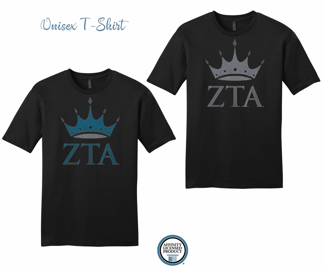 ZTA Zeta Tau Alpha Crown and Letters Unisex T-shirt - Etsy