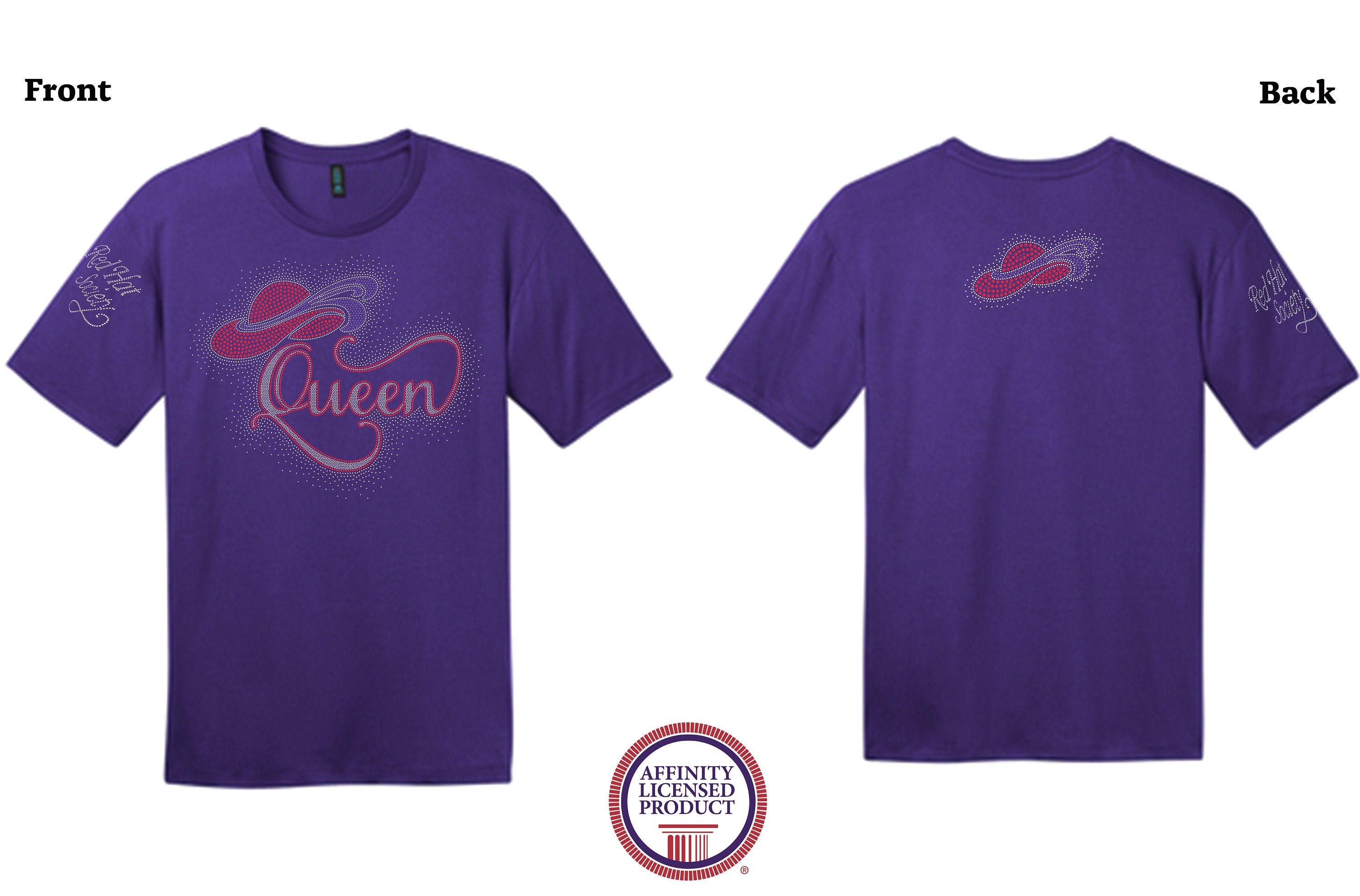 Red Hat Society Queen Tshirt, Red Hat Society Queen, Red Hat Tshirt ...