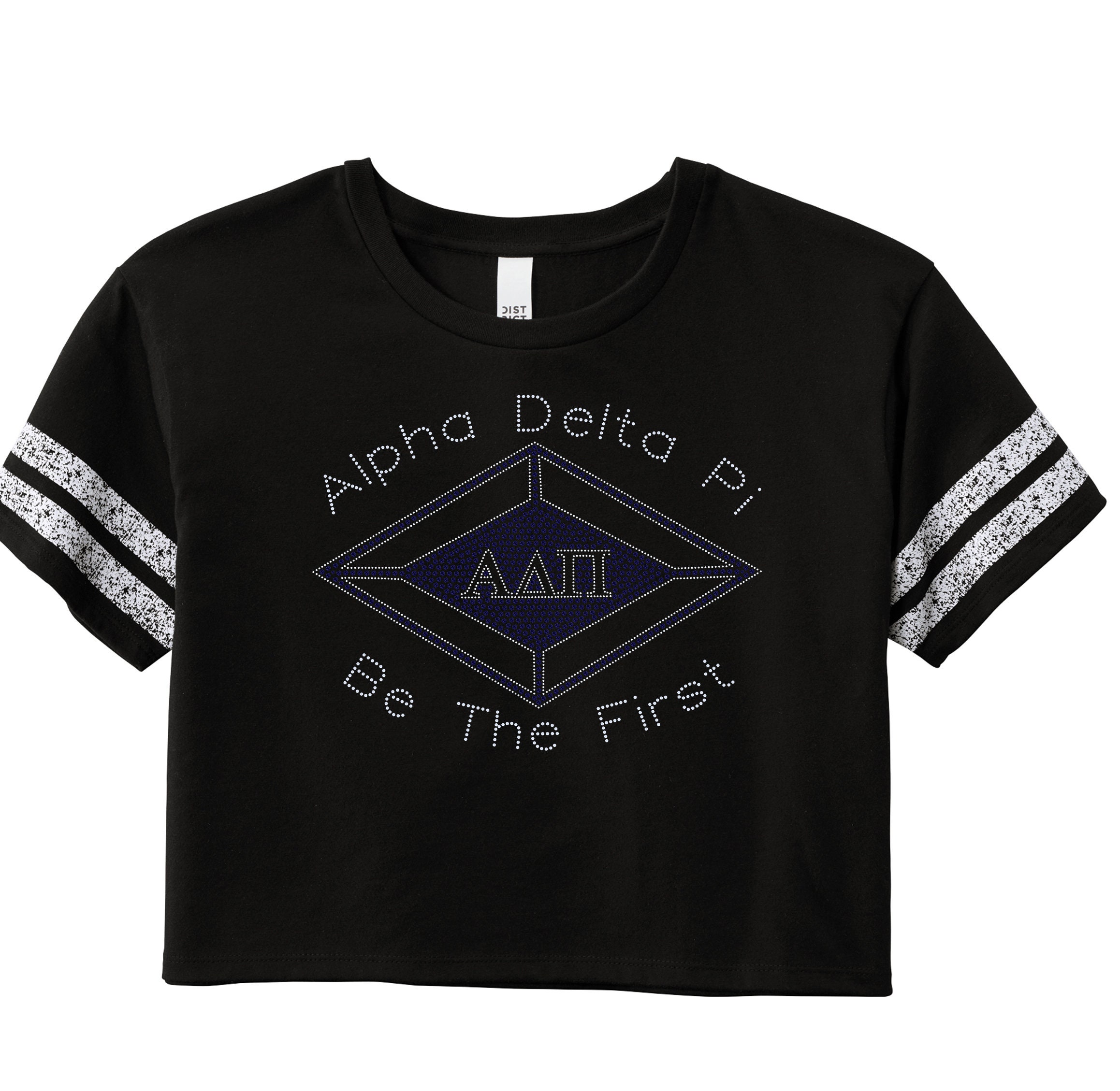 ADP Alpha Delta Pi Diamond With Text Crop T-shirt - Etsy