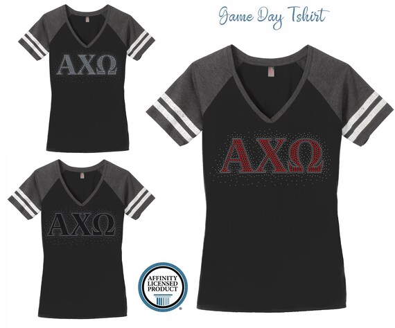 AXO Alpha Chi Omega Greek Letters Game Day T-shirt | Etsy