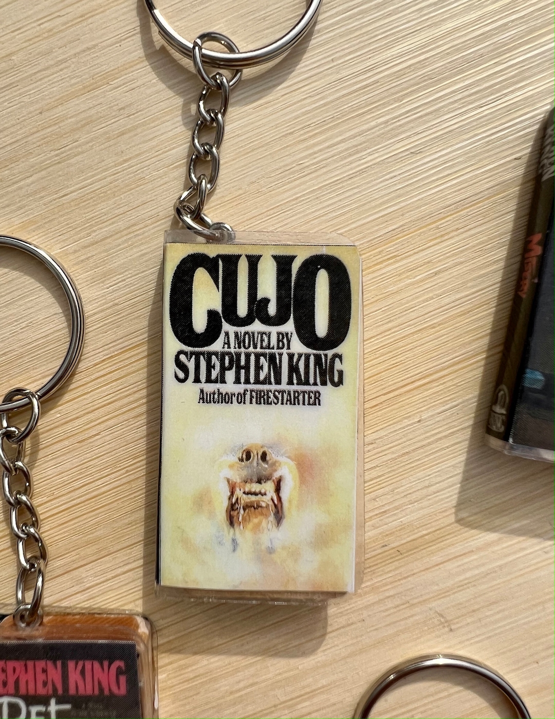 CUJO Stephen King Mini 1st Edition 1981 Book Keychain / Earring - Etsy