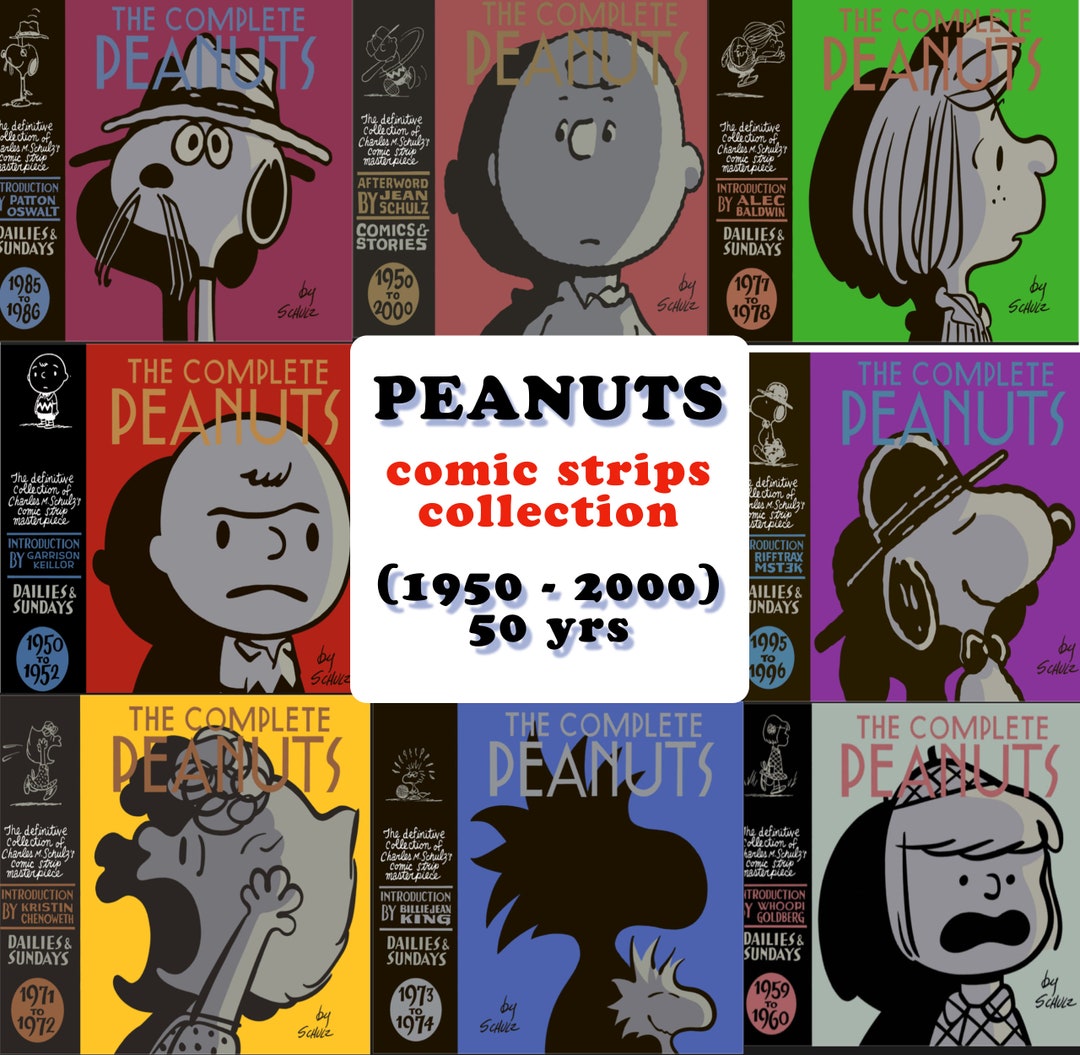 PEANUTS Comic Strip Collection | 1950 to 2000 | Charles M Schulz - Etsy