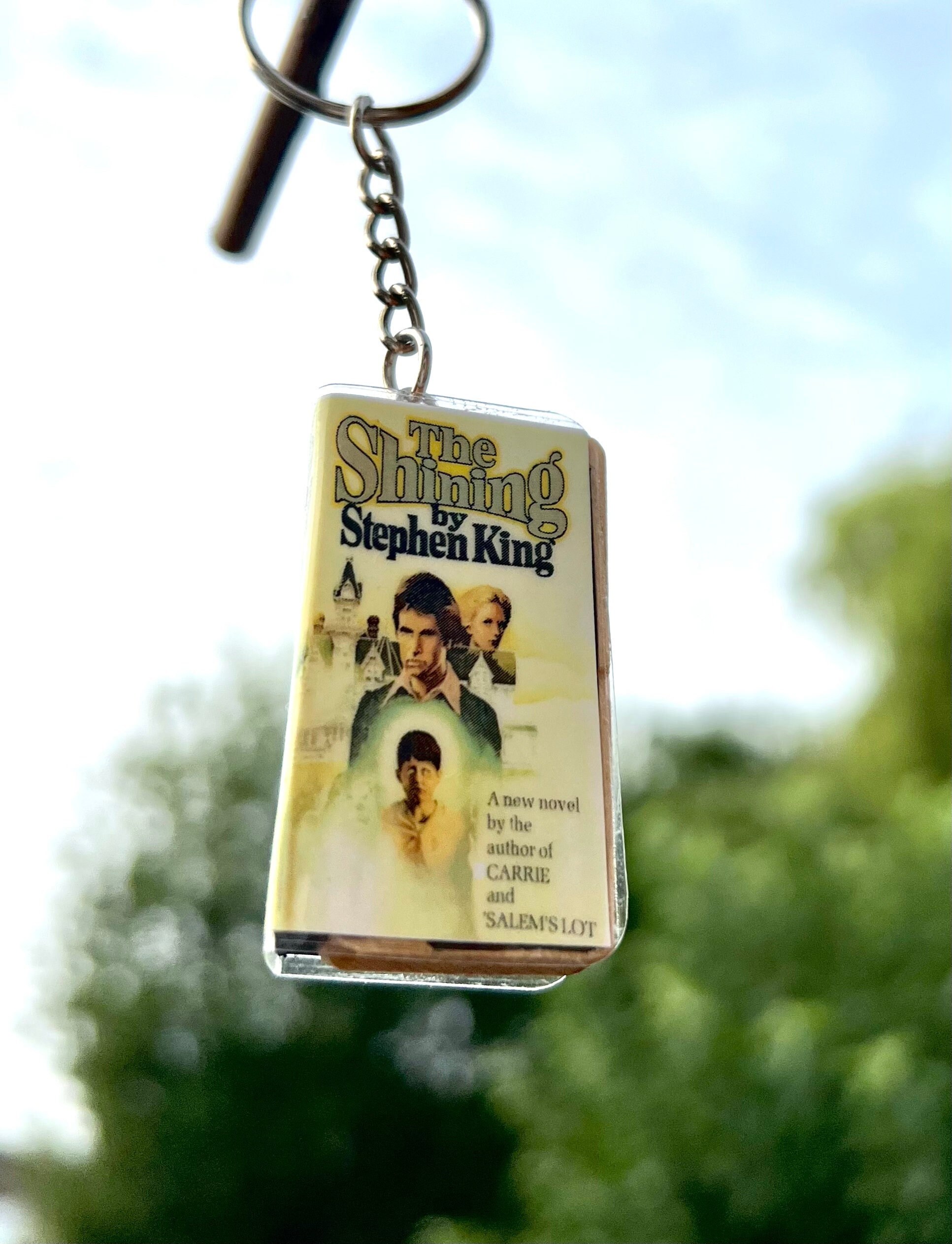 THE SHINING Stephen King Mini 1st Edition 1977 Book Keychain / Earring ...