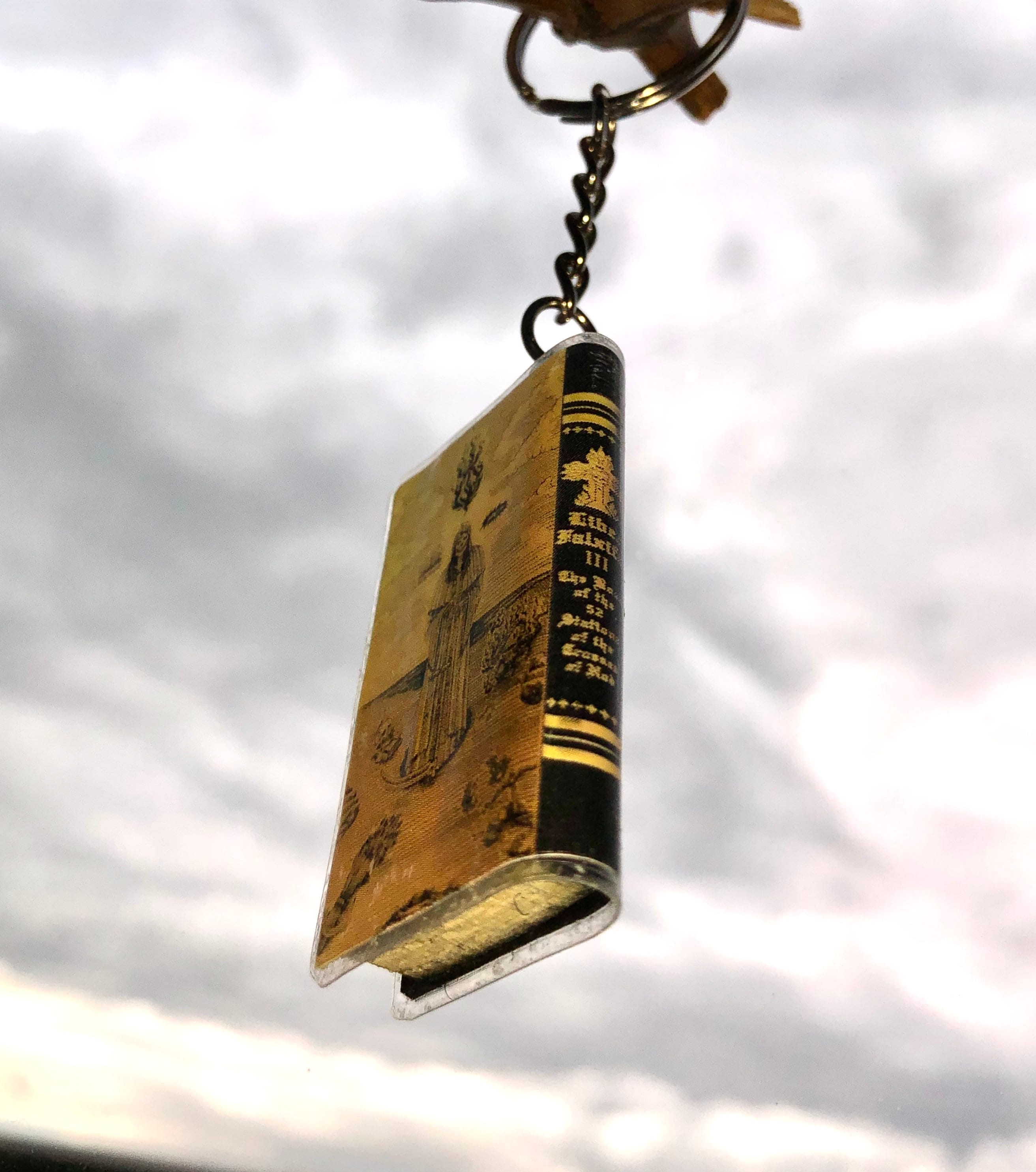 Liber Falxifer III Grimoire Mini Book Keychain / Earring - Etsy UK