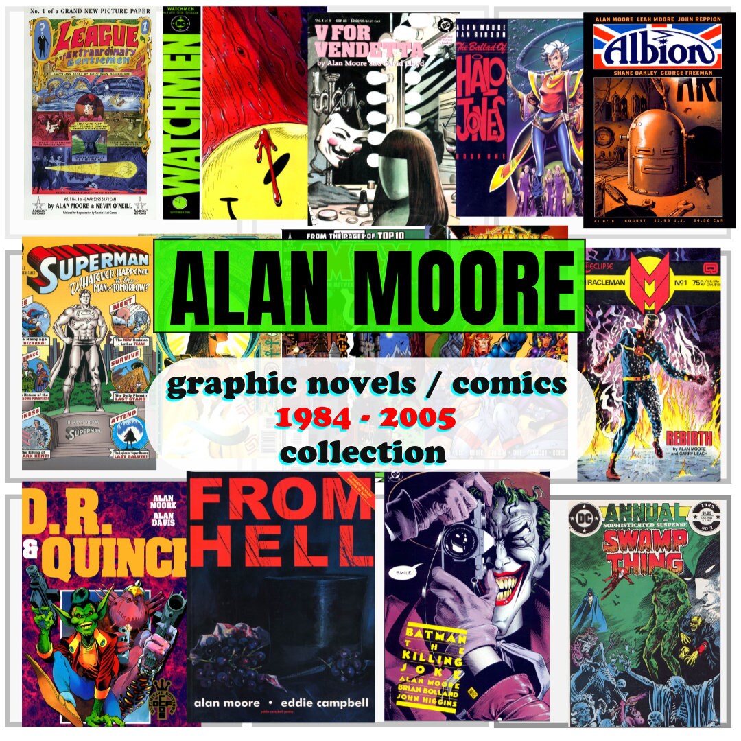ALAN MOORE Collection 1984 to 2005 Graphic Novels & Comics - Etsy