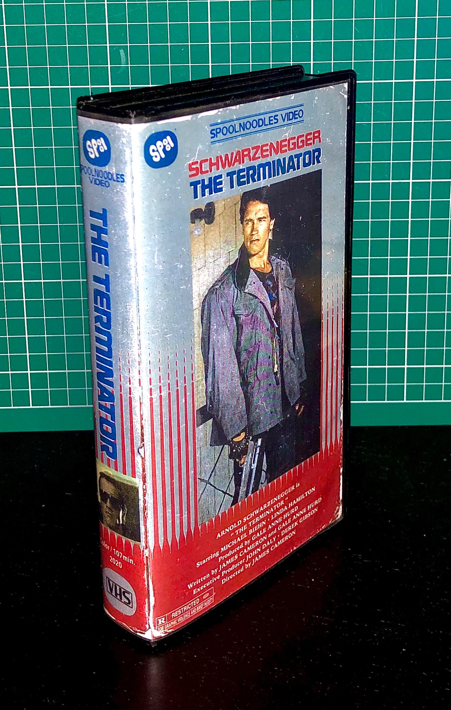 THE TERMINATOR VHS Custom Tape and Cover Schwarzenegger | Etsy