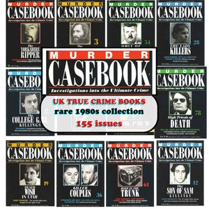 MURDER CASEBOOK Collection 155 Issues | Rare 1989 | True Crime - Etsy