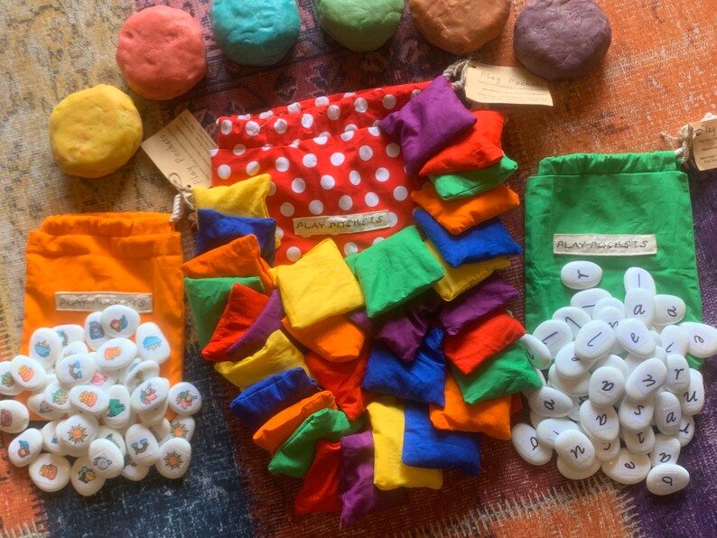 Classroom Pack Bean Bags, Play Dough, Letter Stones & Story Stones - Etsy