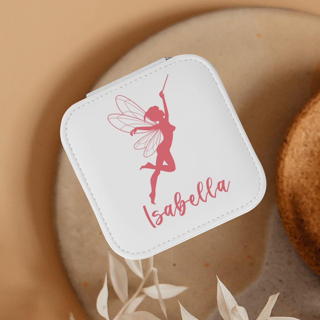 Personalized Fairy Jewelry Box With Name Travel Jewelry Case Wedding ...