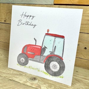 Personalised Tractor Birthday Card | 1st Birthday, Grandson, Farming ...