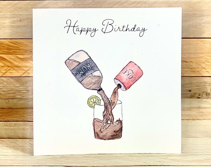 Personalised Daisy Chain Birthday Card | Minimalistic Birthday Cards ...