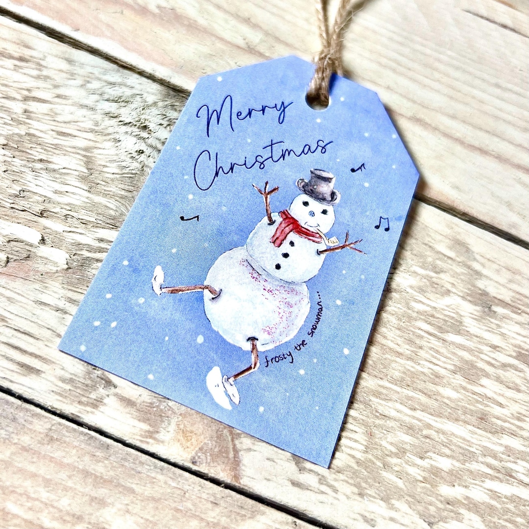 Snowman Christmas Gift Tags | Christmas Present Name Tags, Friends Gift ...