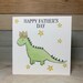 Dadosaurus Father's Day Card Dinosaur Card Happy Fathers Day Card Cute ...