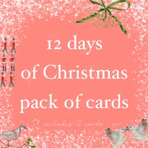 Twelve Days of Christmas Cards Set | Luxurious Christmas Cards, Twelve ...