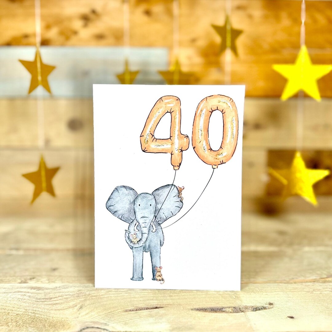 Personalised 40th Birthday Card | Personalised 40th, Friends 40th Card ...
