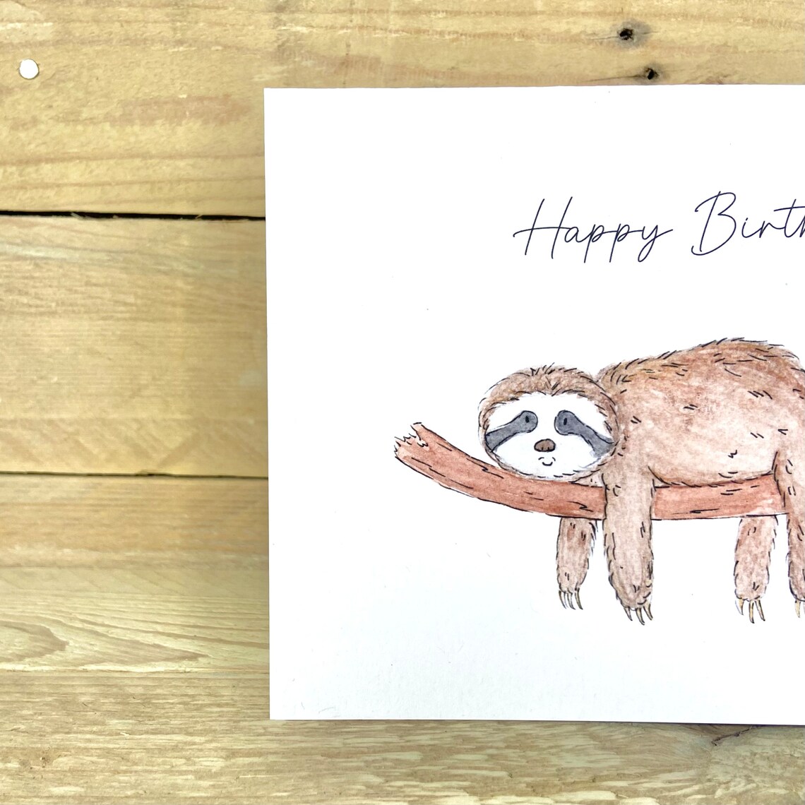 Personalised Sloth Birthday Card | Sloth Birthday, Card for Him ...