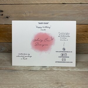 Personalised Daisy Chain Birthday Card | Minimalistic Birthday Cards ...