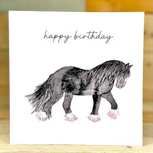 Personalised Shire Personalised Horse Birthday Card | Birthday Cards ...