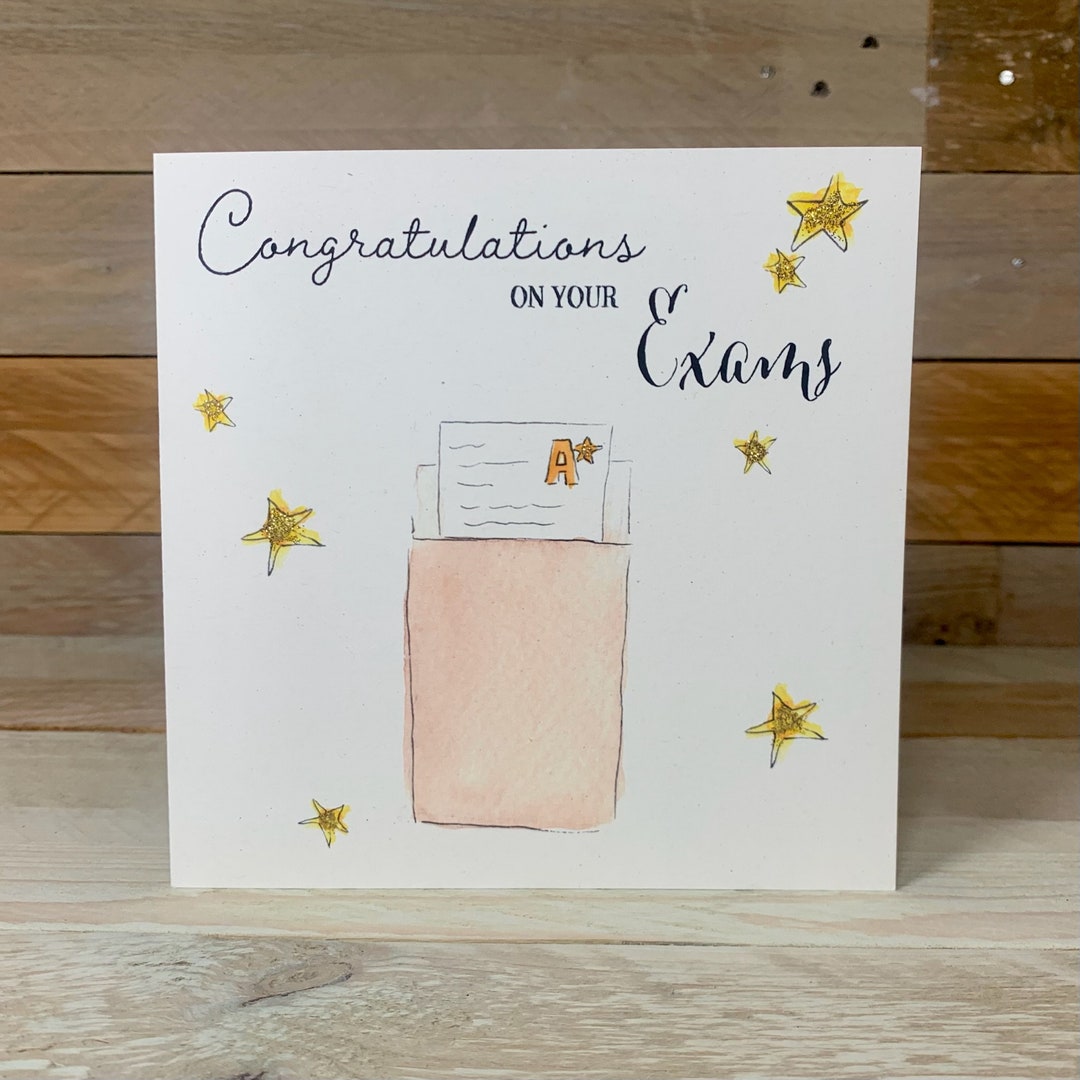 Personalised Exam Congratulations Card | Congratulations Card | Passed ...