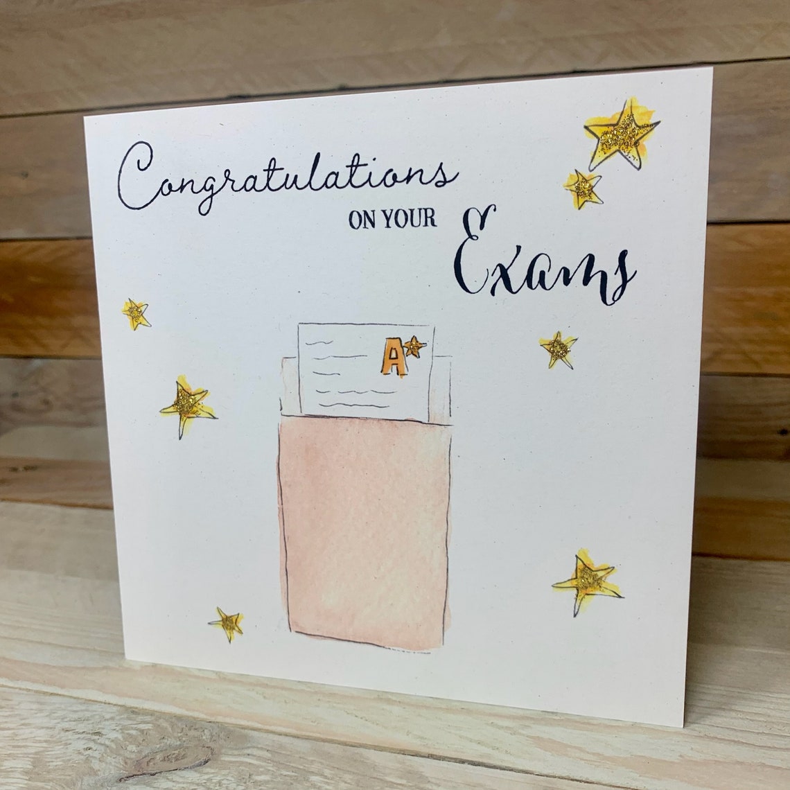 Personalised Exam Congratulations Card | a Level Results, Exam Success ...
